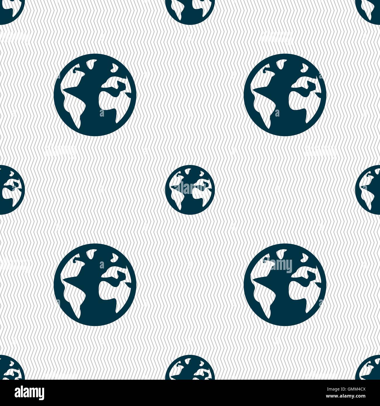 Globe sign icon. World map geography symbol. Globes on stand for ...