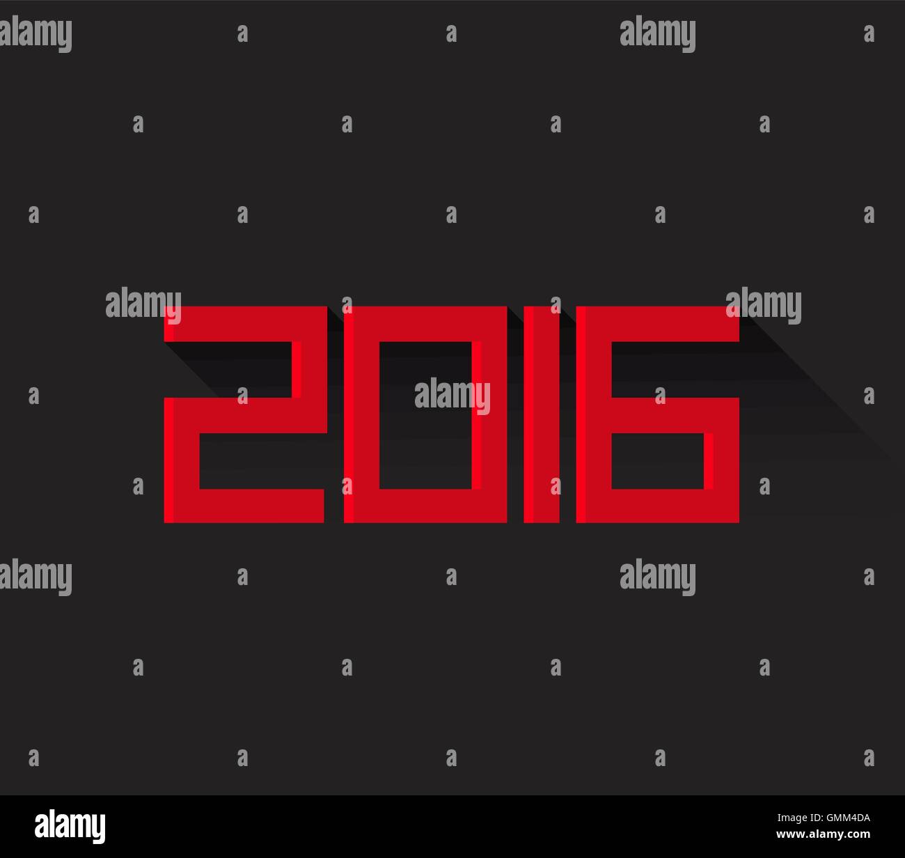 Christmas new year card 2016 Stock Vector Images - Alamy