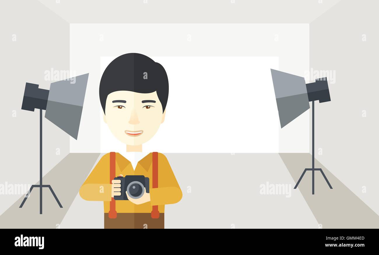 Photographer in studio Stock Vector Image & Art - Alamy