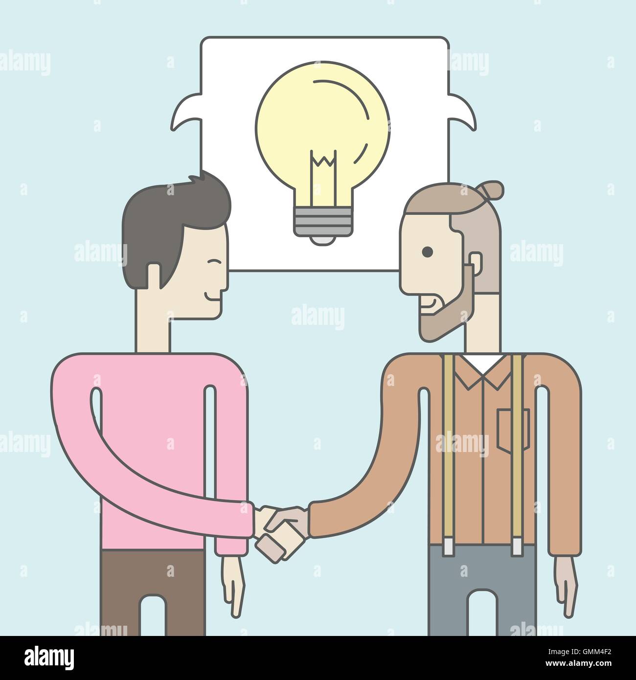Successful partnership Stock Vector Images - Alamy