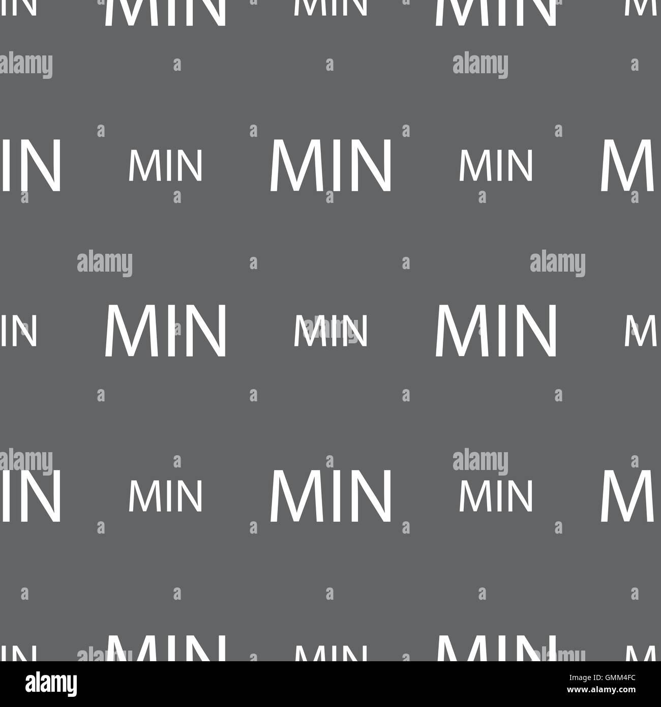 minimum sign icon. Seamless pattern on a gray background. Vector Stock ...