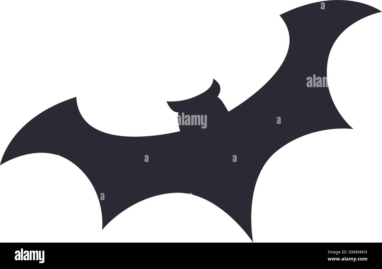 bat black symbol Stock Vector Image & Art - Alamy