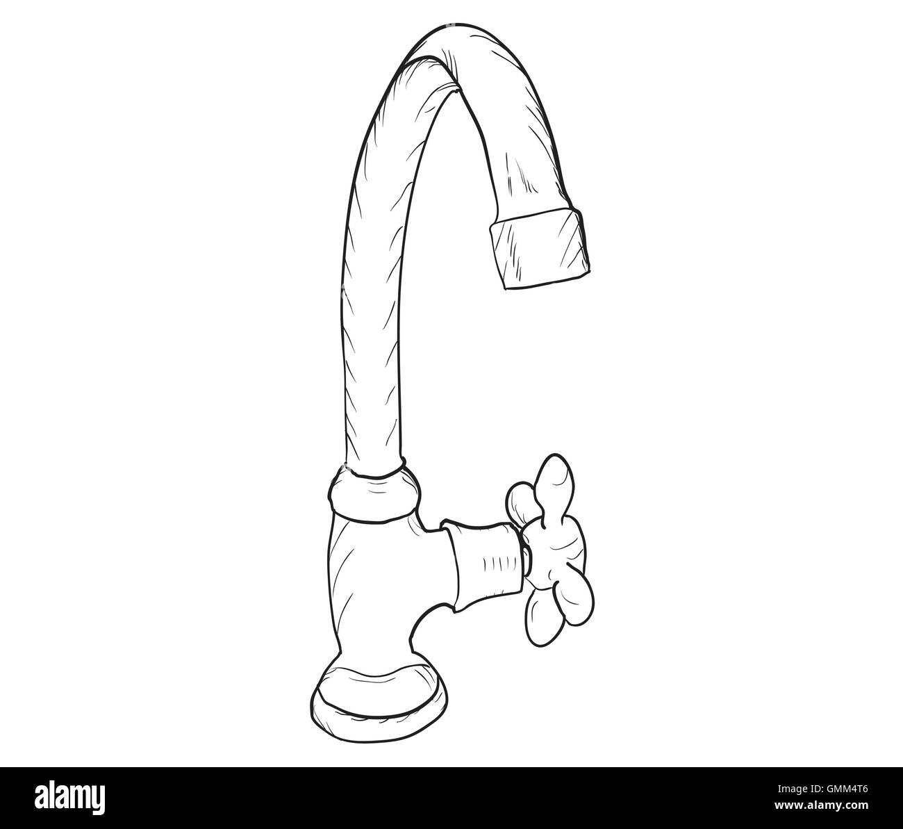 Sink drain pipe Stock Vector Images - Alamy