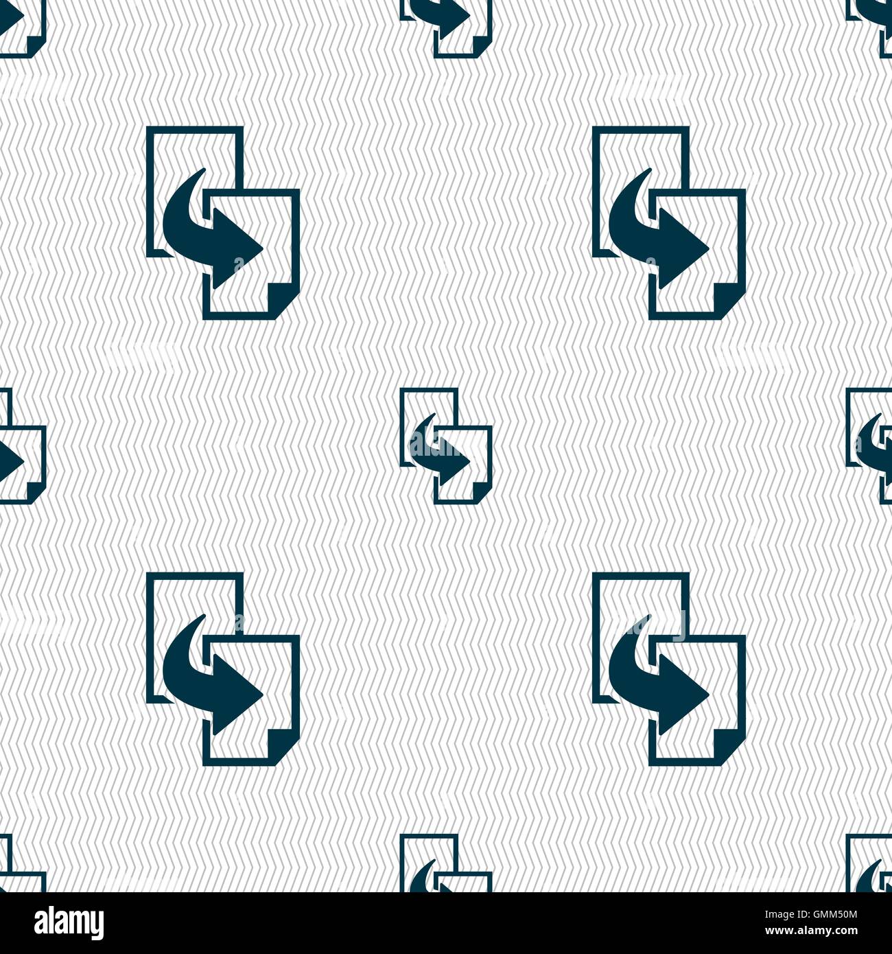 Copy File Sign Icon Duplicate Document Symbol Seamless Abstract Background With Geometric