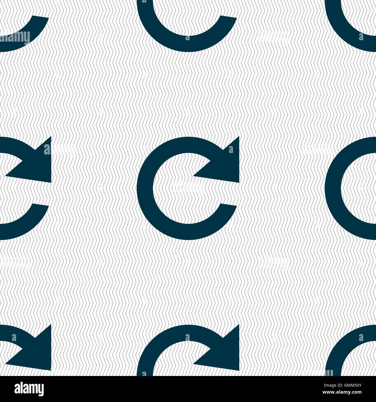 update sign icon. Full rotation arrow symbol. Seamless abstract ...