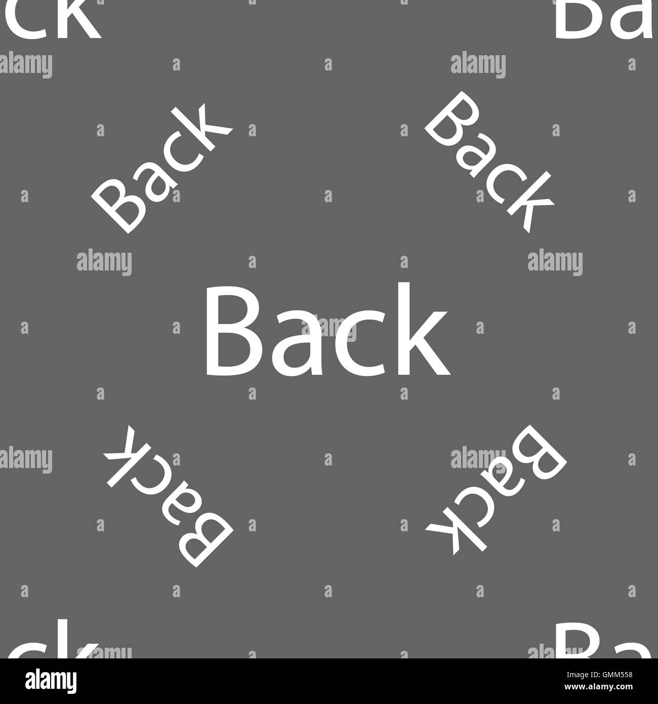 Arrow sign icon. Back button. Navigation symbol. Seamless pattern on a ...