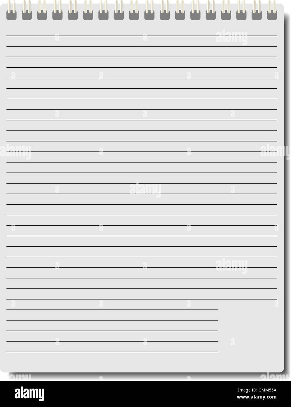 Notepad, vector illustration Stock Vector Image & Art - Alamy