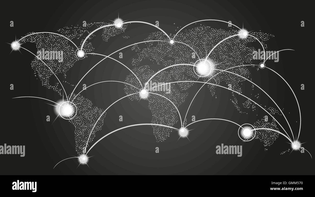 world map with travel locations Stock Vector Image & Art - Alamy