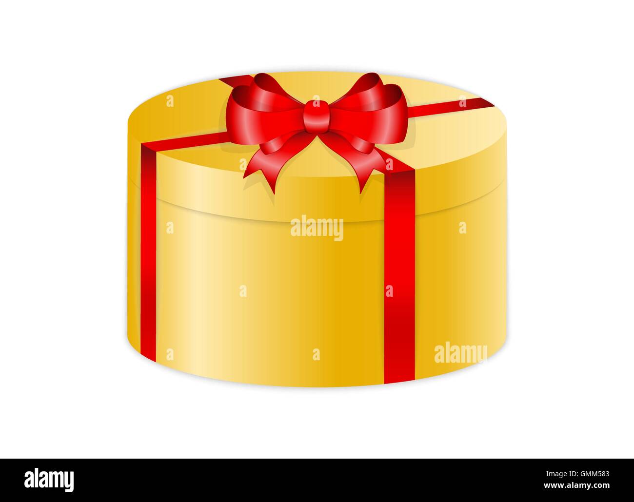 oval present with red ribbon Stock Vector Image & Art - Alamy