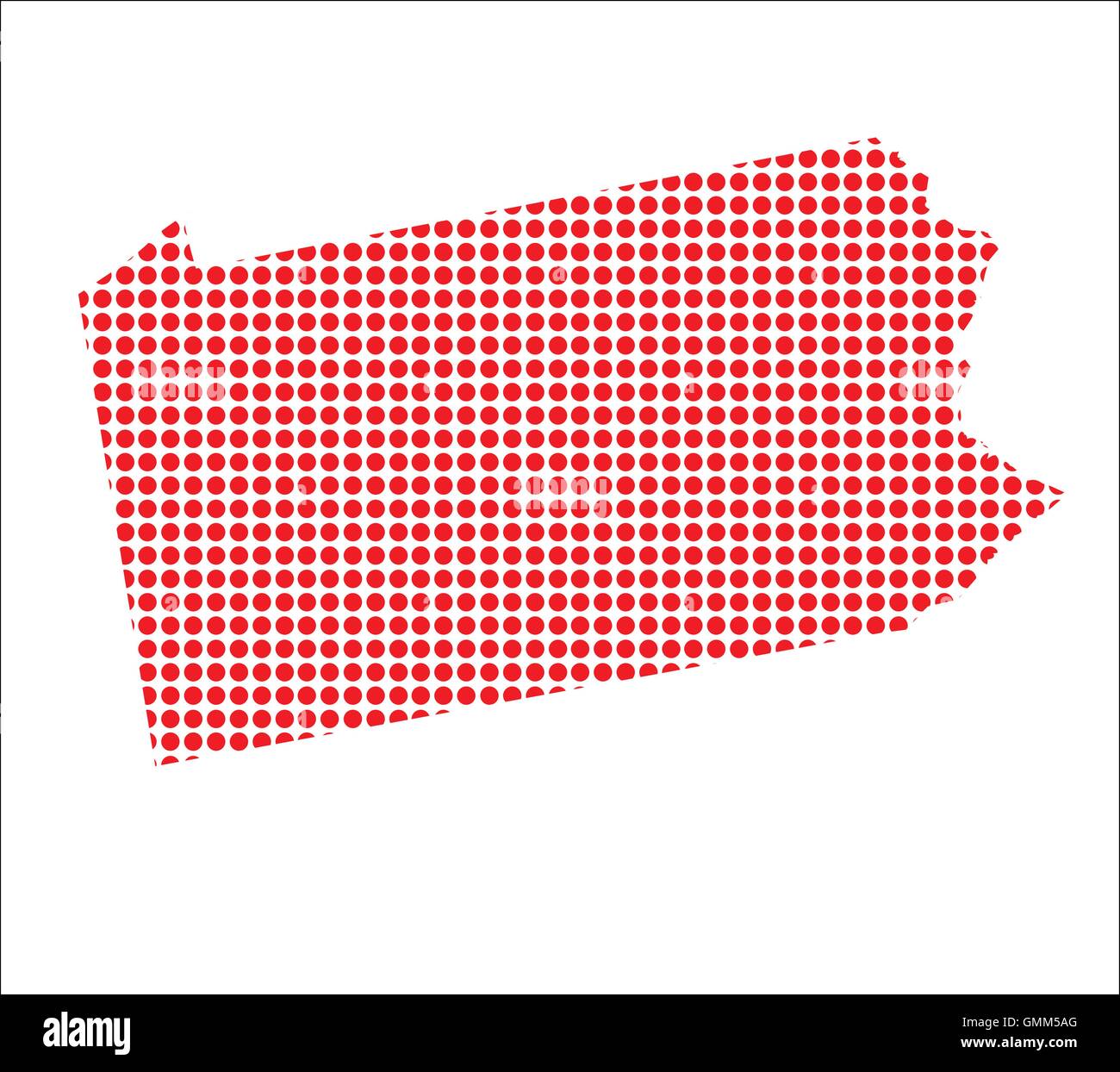Pennsylvania state map Stock Vector Images - Alamy