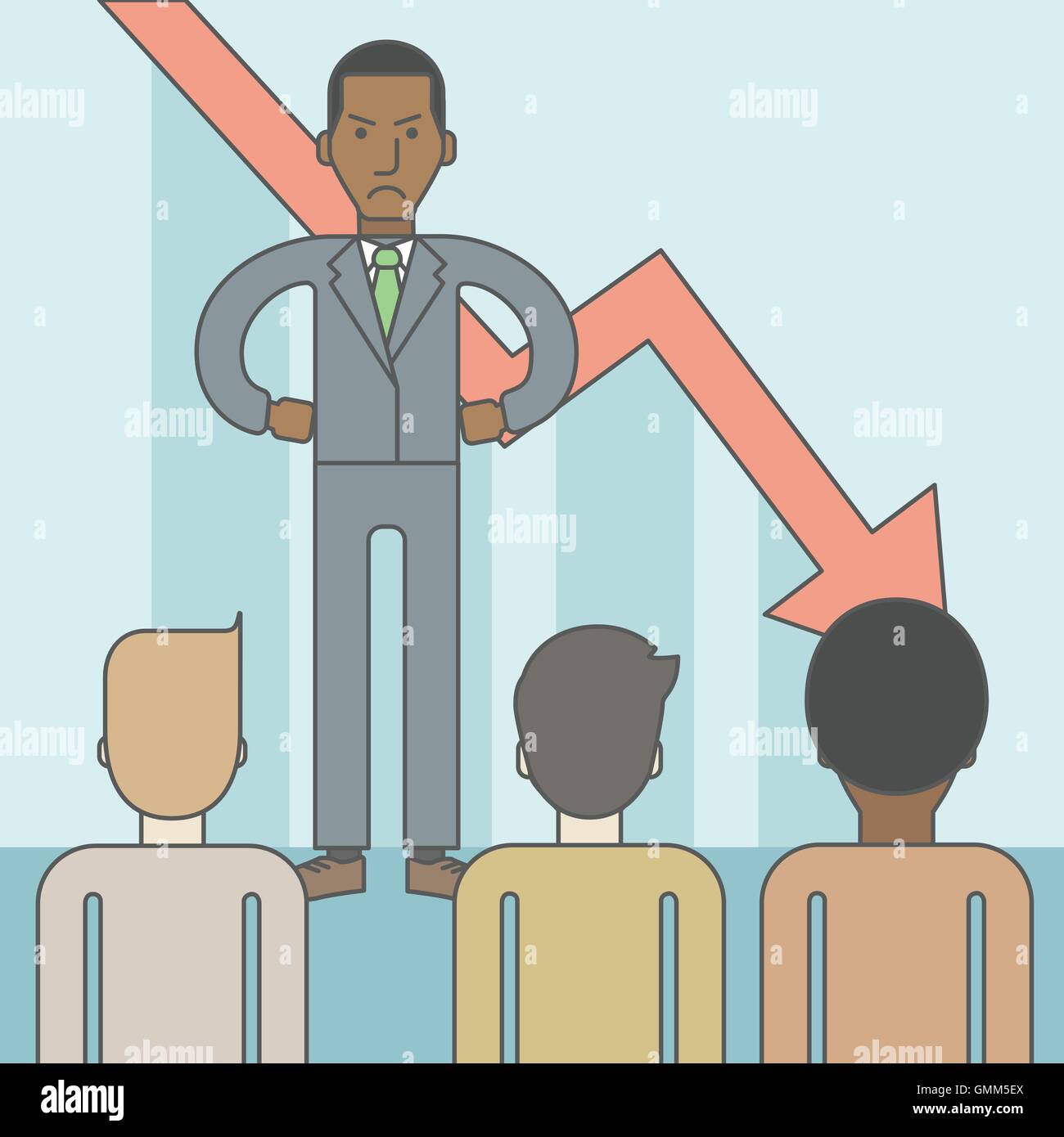 Recession economic decline line Stock Vector Images - Alamy