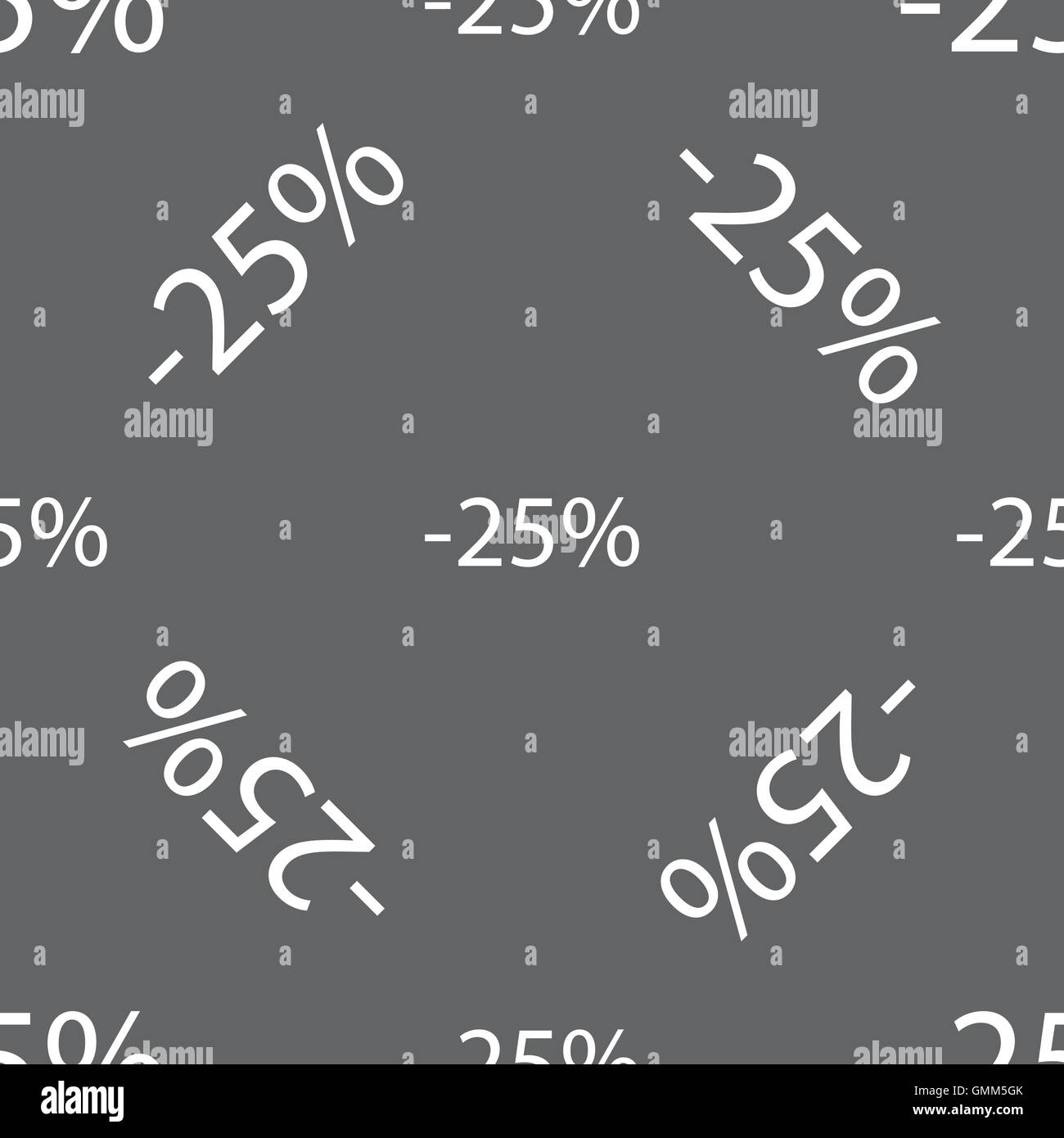 25 percent discount sign icon. Sale symbol. Special offer label ...