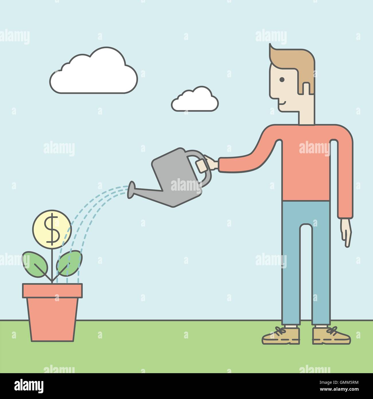 Thin flower Stock Vector Images - Alamy