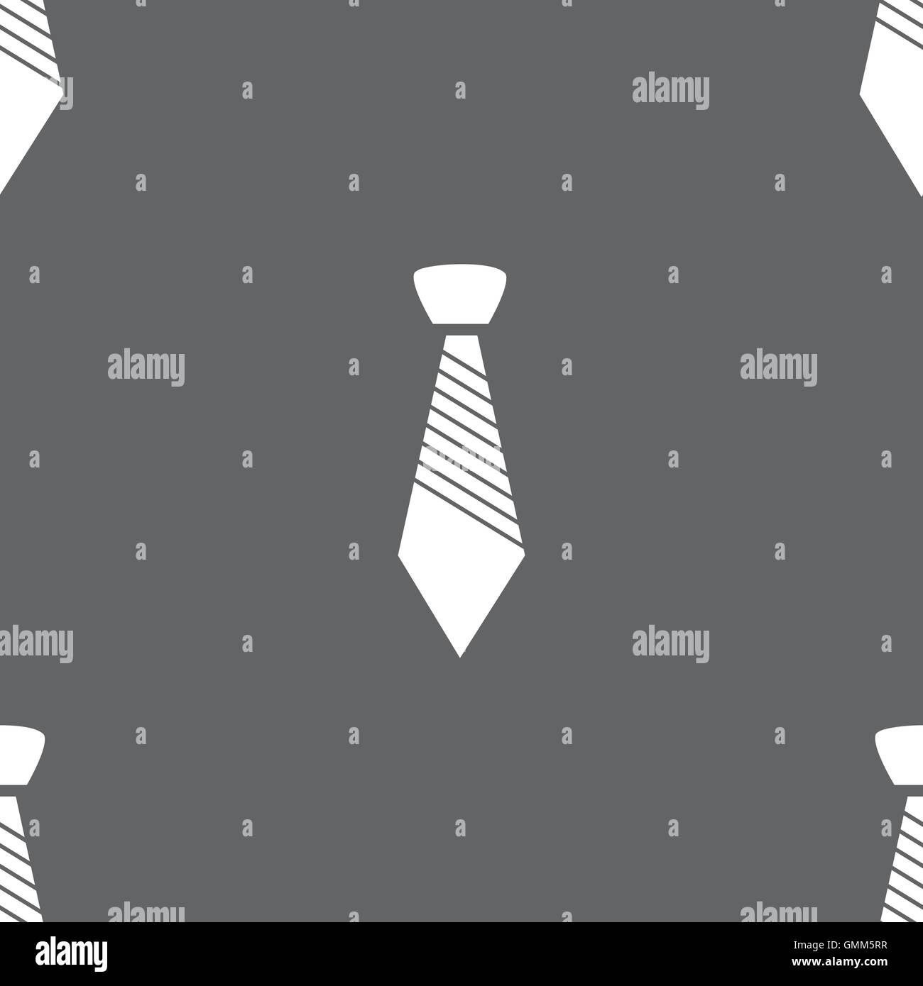 Tie sign icon. Business clothes symbol. Seamless pattern on a gray ...