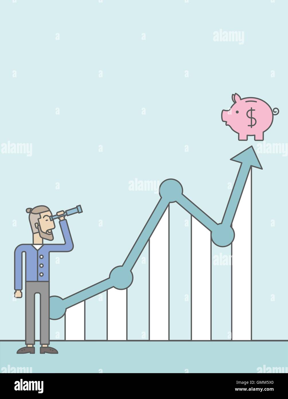 Savings goal Stock Vector Images - Alamy