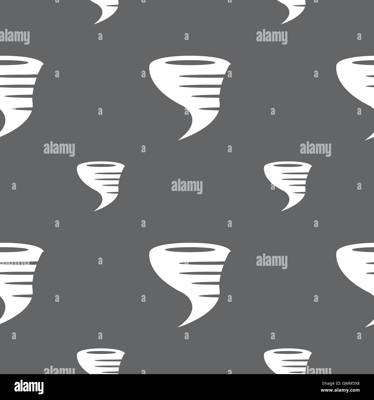 Tornado icon. Seamless pattern on a gray background. Vector Stock ...