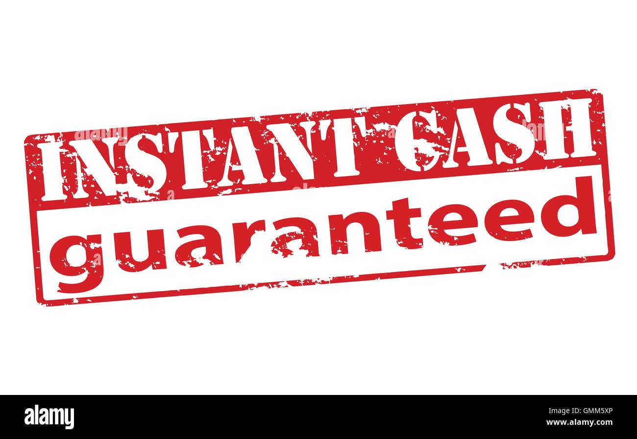 Instant cash guaranteed Stock Vector Image & Art - Alamy