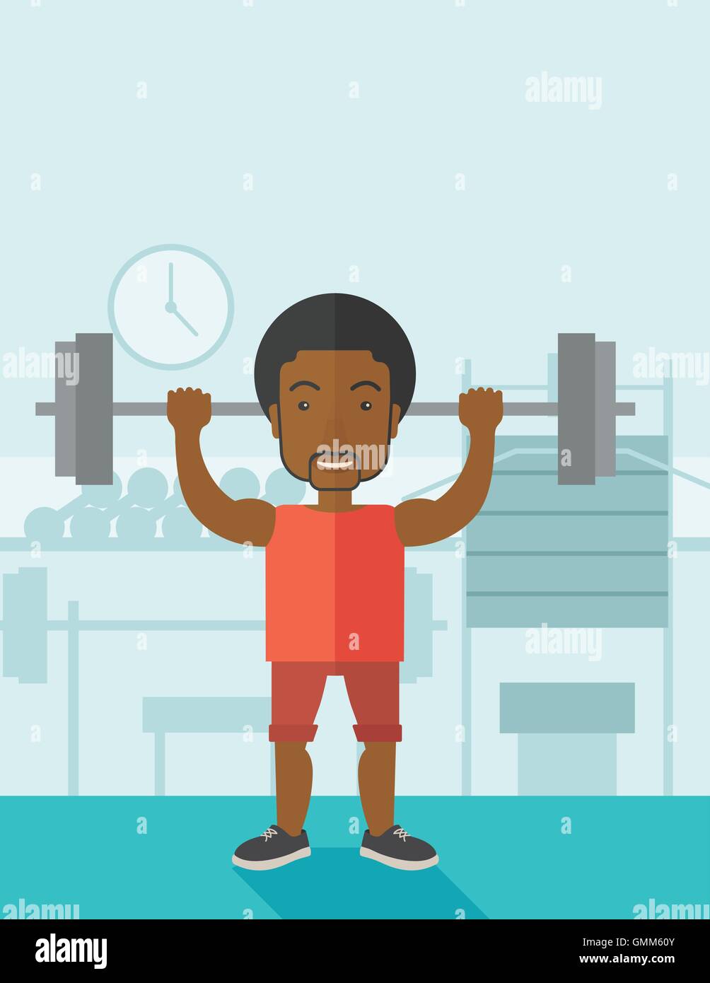 Active african american sportsman Stock Vector Images - Alamy