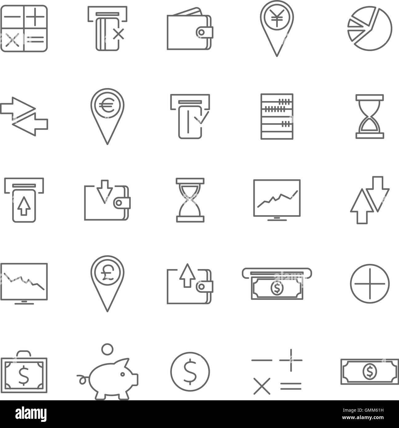 Finance icons, vector illustration Stock Vector Image & Art - Alamy