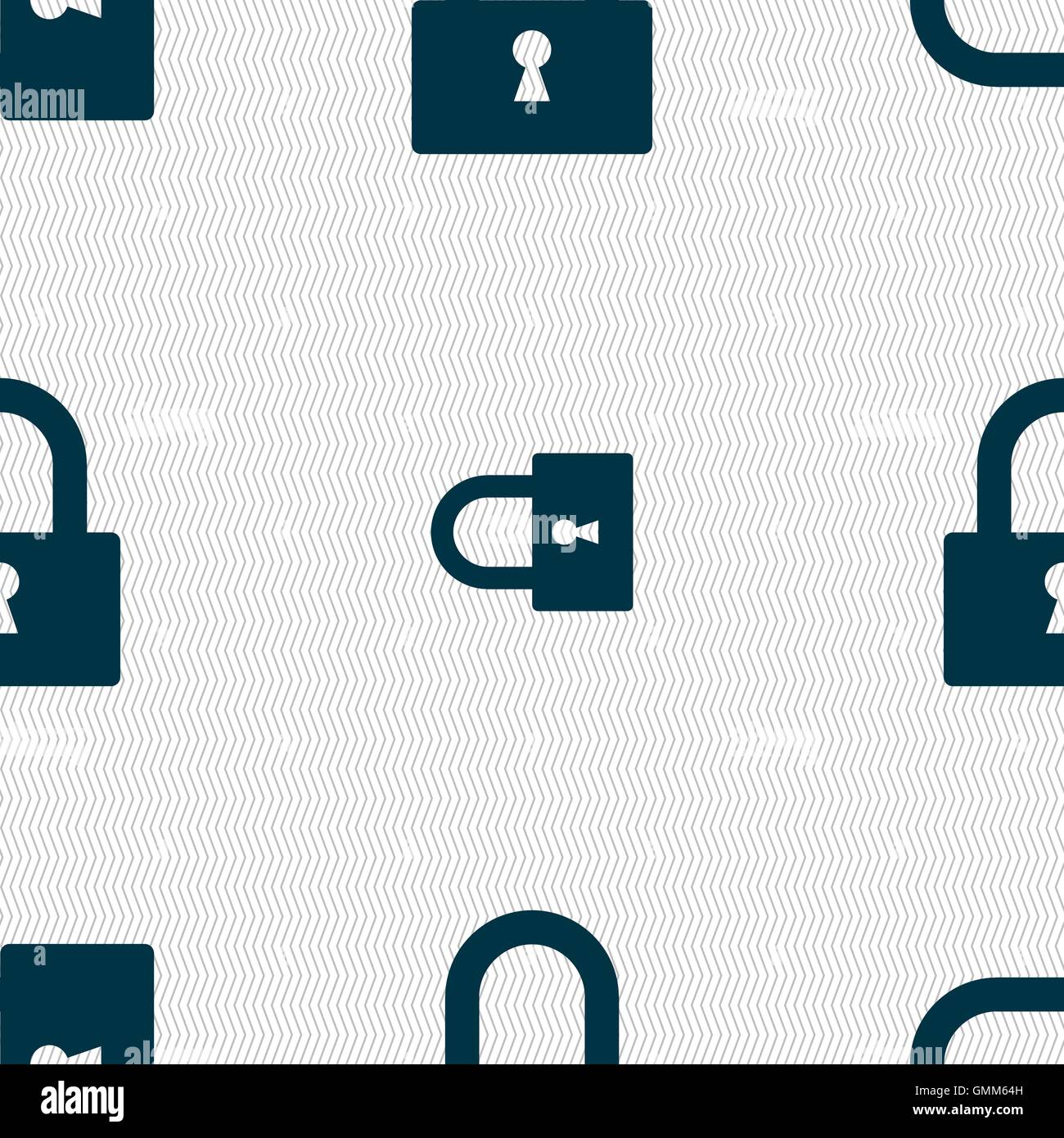Lock sign icon. Locker symbol. Seamless abstract background with ...