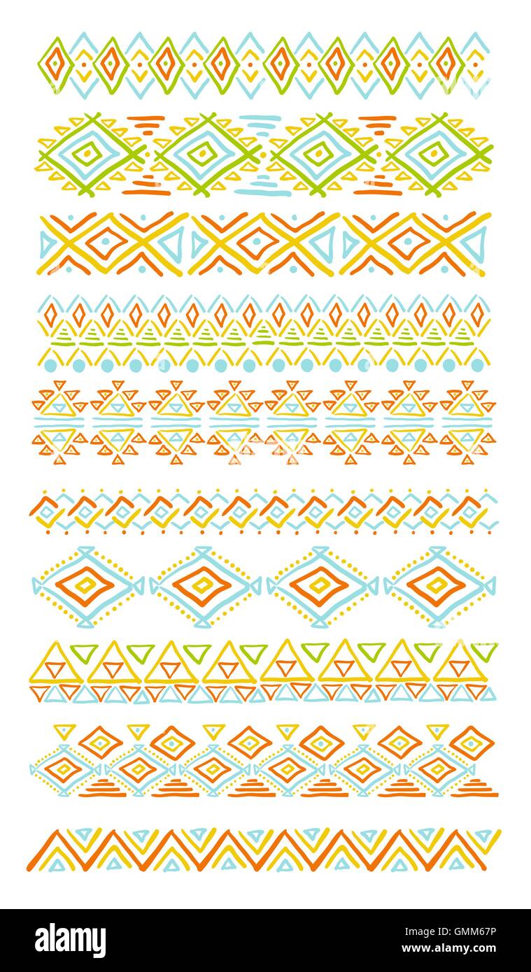 set of abstract geometric line patterns Stock Vector Image & Art - Alamy