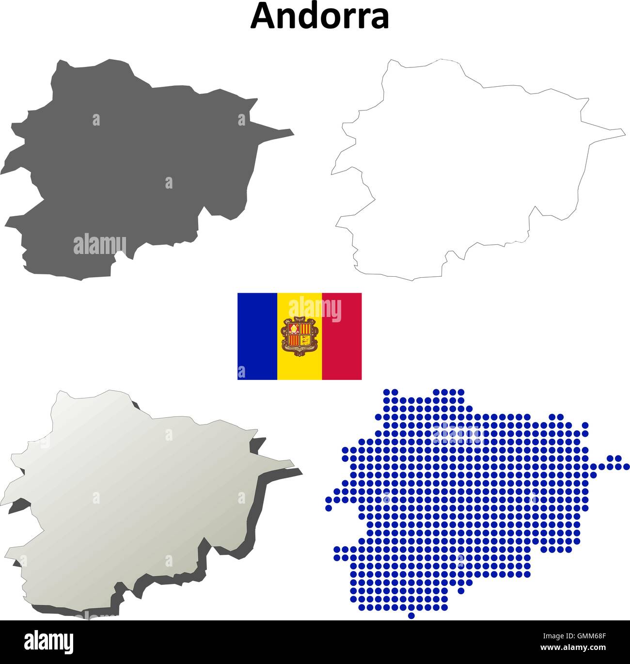 Map andorra Stock Vector Images - Alamy