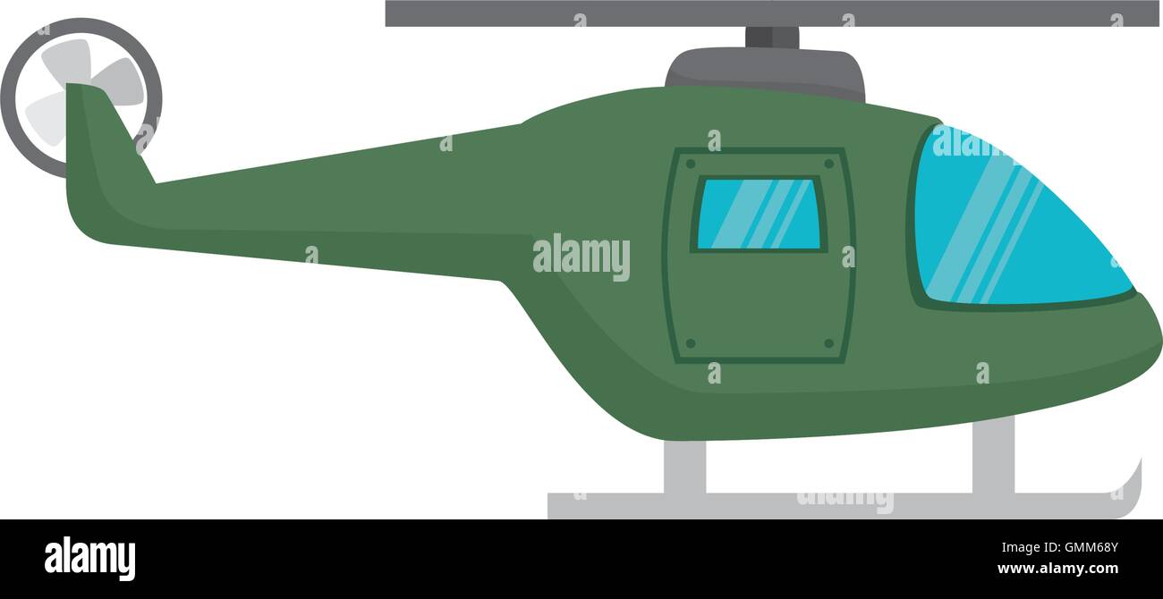 green helicopter vehicle Stock Vector Image & Art - Alamy