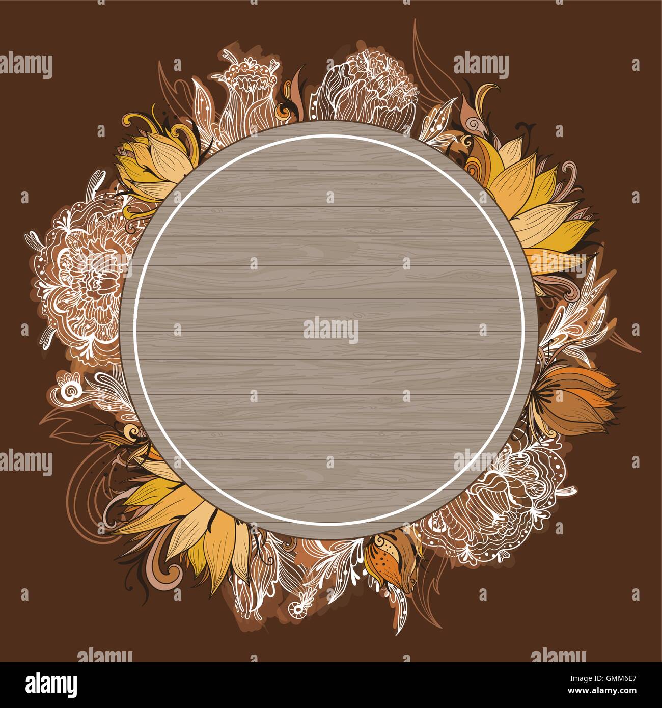 Vector Fall Floral Frame Stock Vector Image & Art - Alamy