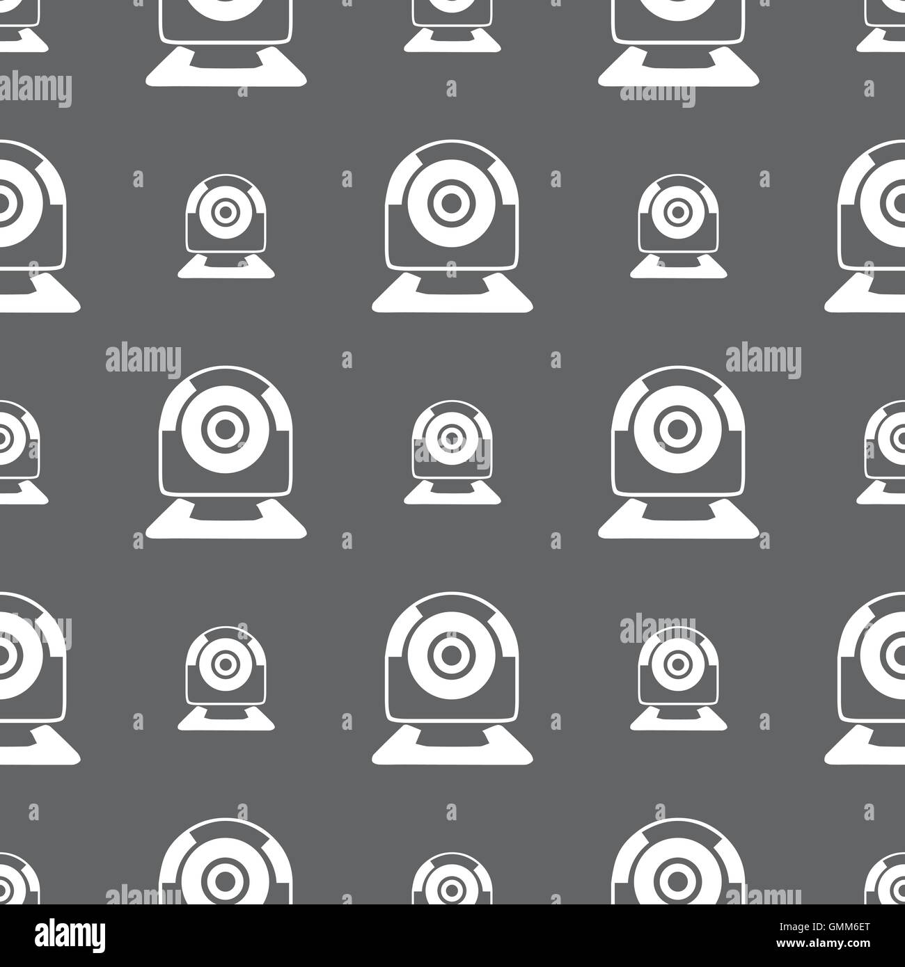 Webcam sign icon. Web video chat symbol. Camera chat. Seamless pattern ...