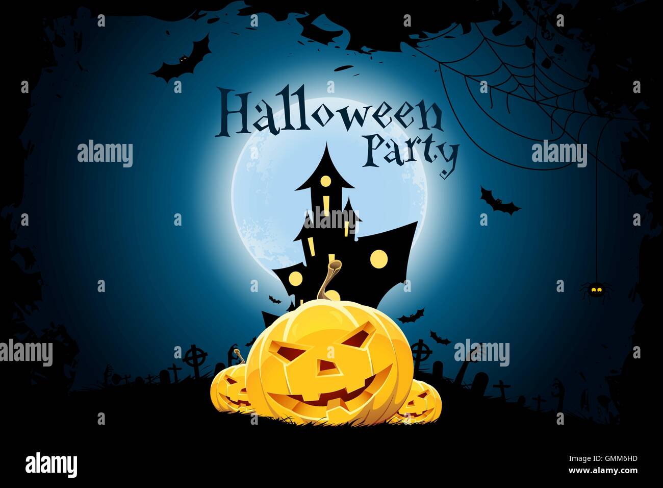 Halloween greeting card design Stock Vector Images - Alamy