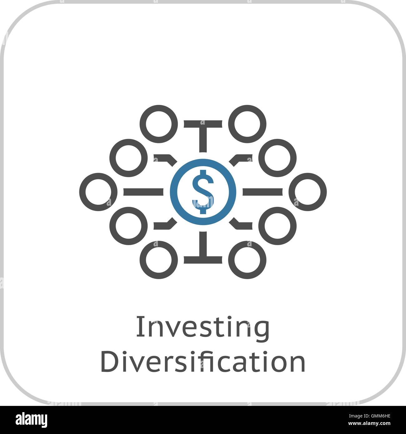 Investing Diversification Icon. Flat Design Stock Vector Image & Art ...