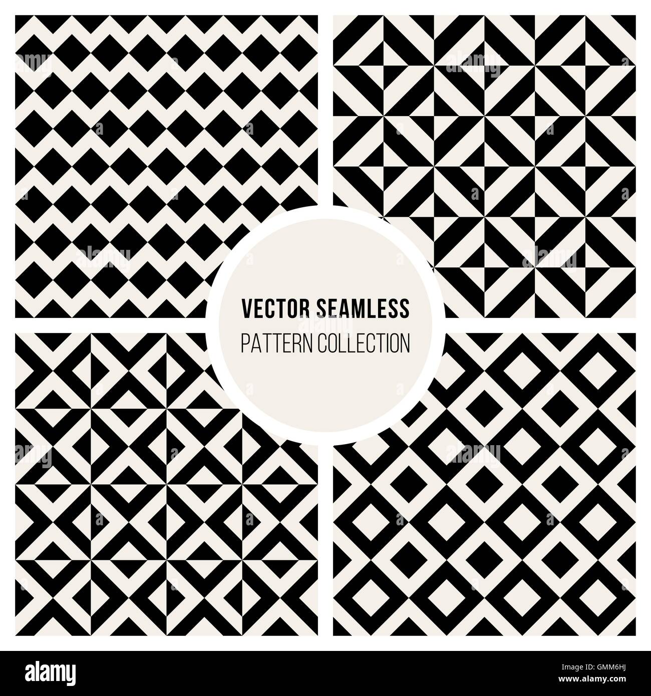 Vector Seamless Black & White Square Geometric Pattern Stock Vector ... Vector Seamless Black & White Square Geometric Pattern Stock Vector ...
