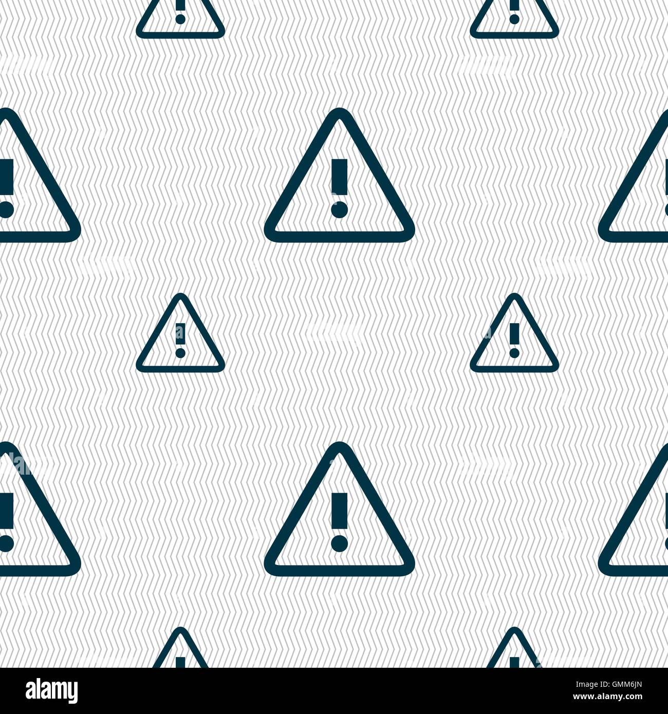 Attention caution sign icon. Exclamation mark. Hazard warning symbol ...