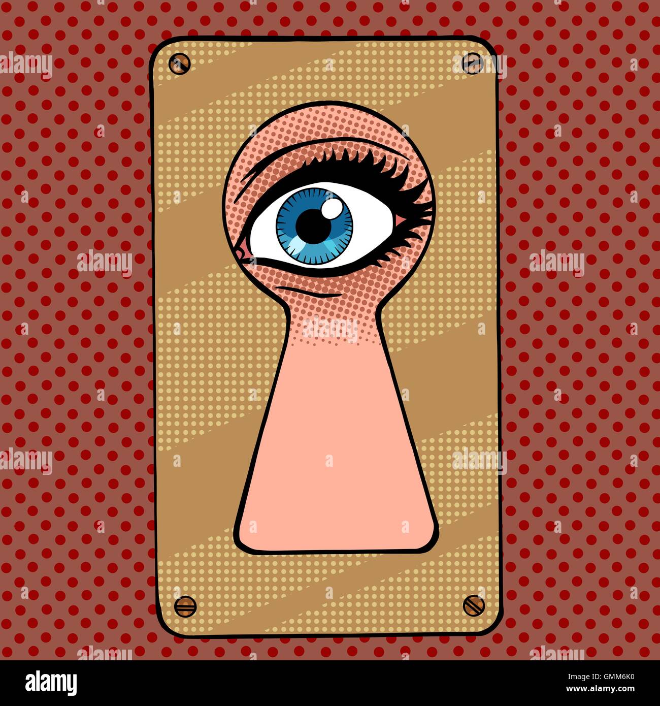 Keyhole cartoon hi-res stock photography and images - Alamy
