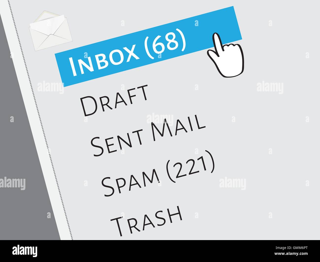 Inbox email Stock Vector Images - Alamy