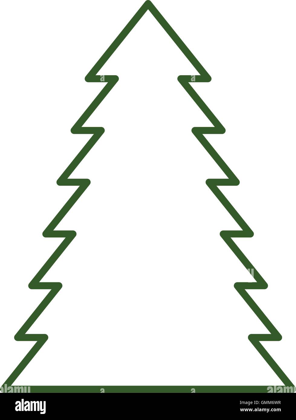 pine tall tree plant Stock Vector Image & Art - Alamy