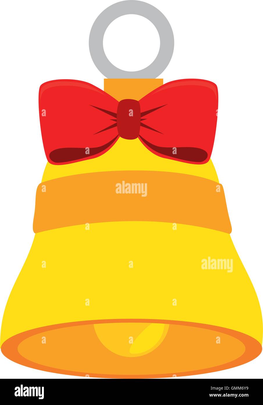 bell gold ribbon Stock Vector Image & Art - Alamy