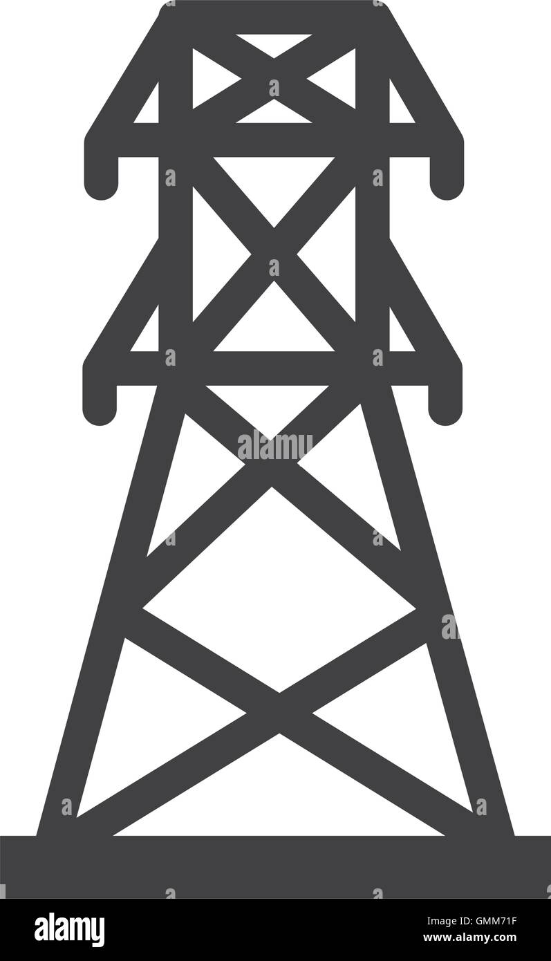 energy tower structure Stock Vector Image & Art - Alamy