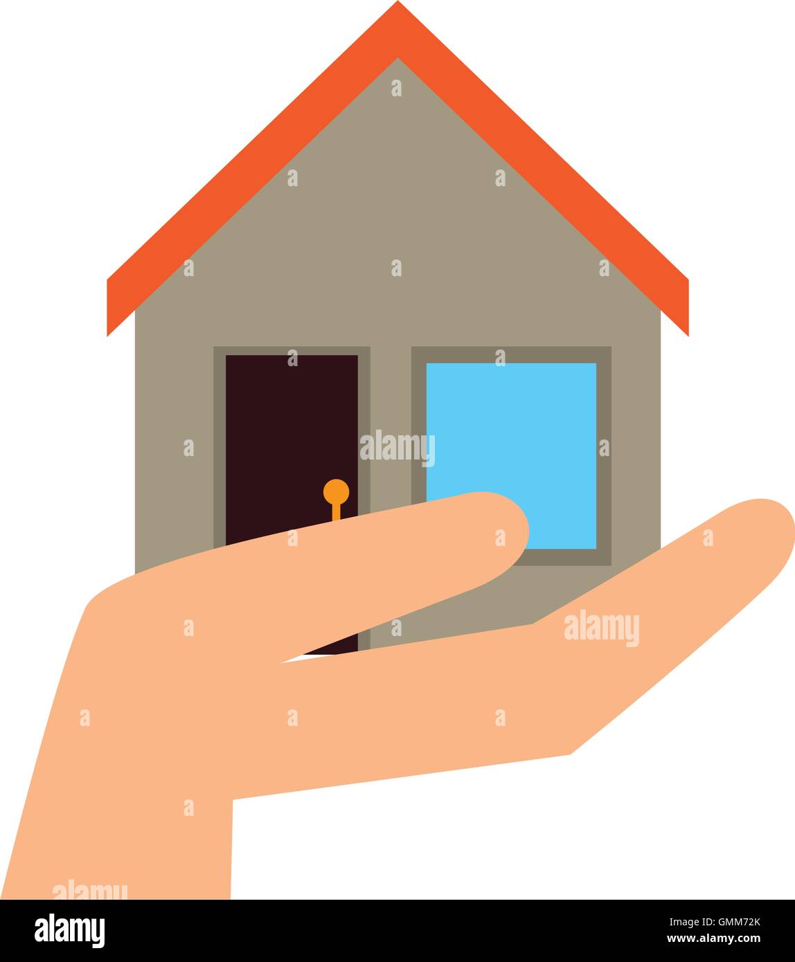 house home property hand Stock Vector Image & Art - Alamy