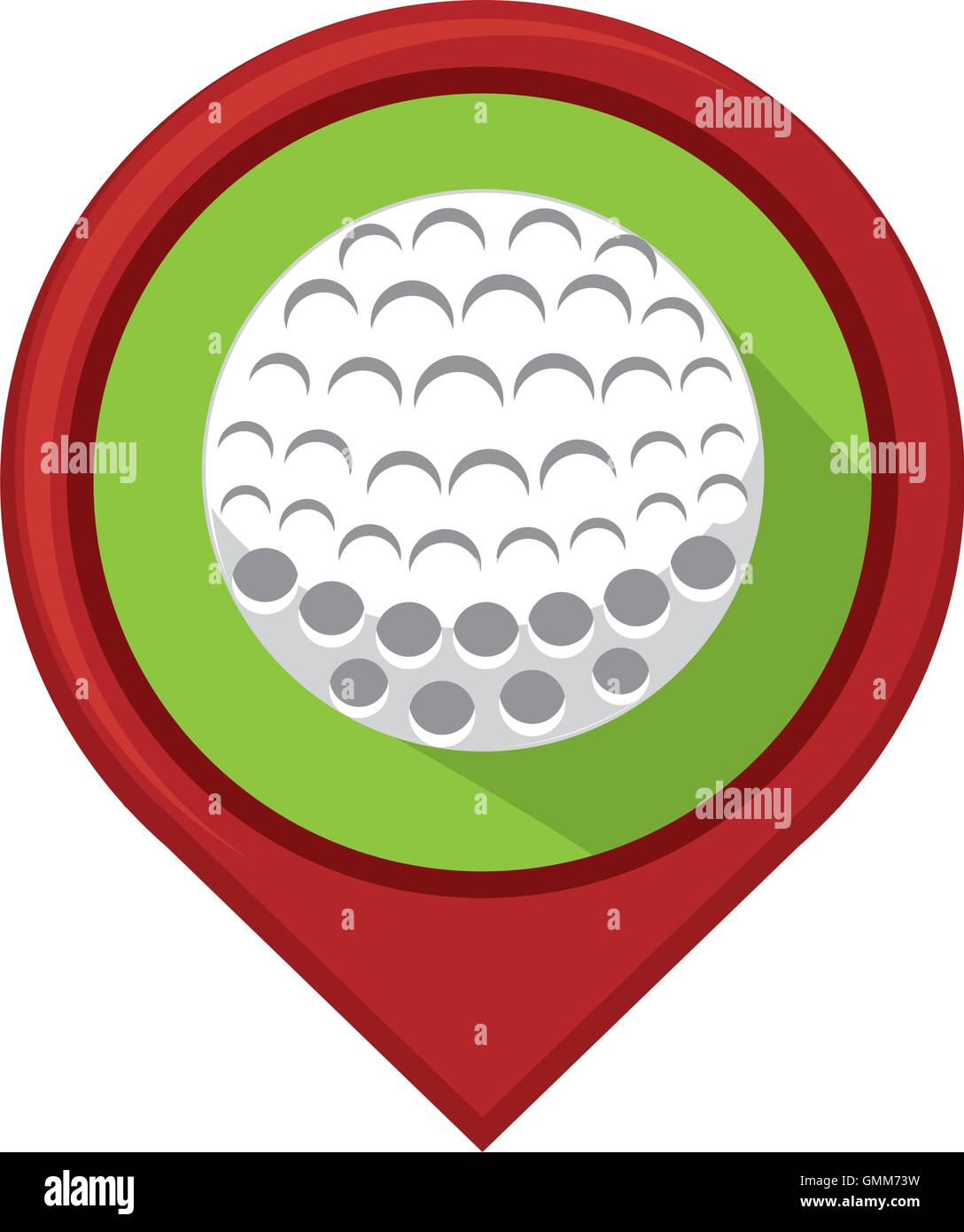 location pin golf ball Stock Vector Image & Art - Alamy
