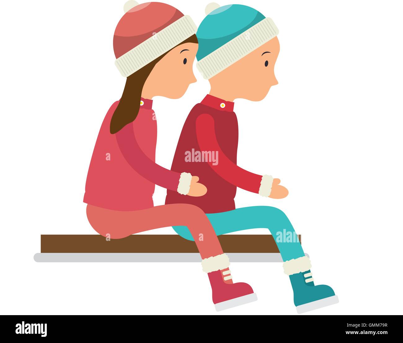 child winter game Stock Vector Image & Art - Alamy