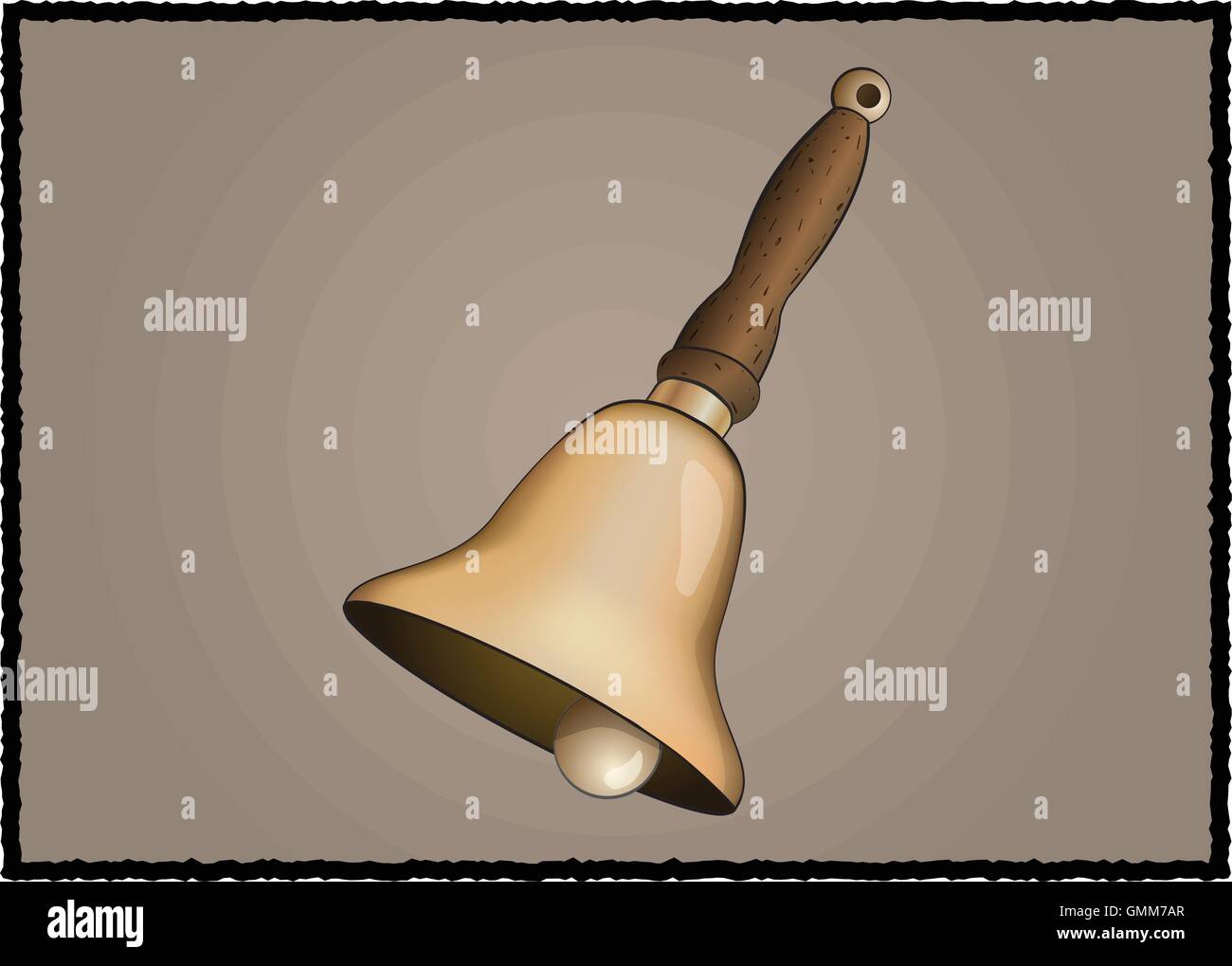 Vintage school bell Stock Vector Image & Art - Alamy