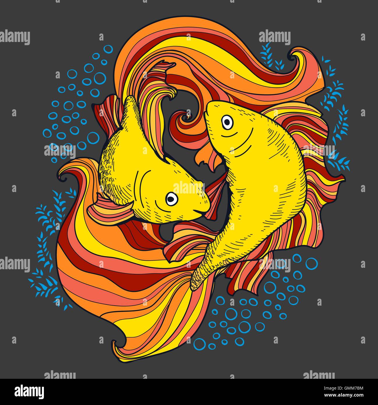 Engraved cute animals Stock Vector Images - Alamy