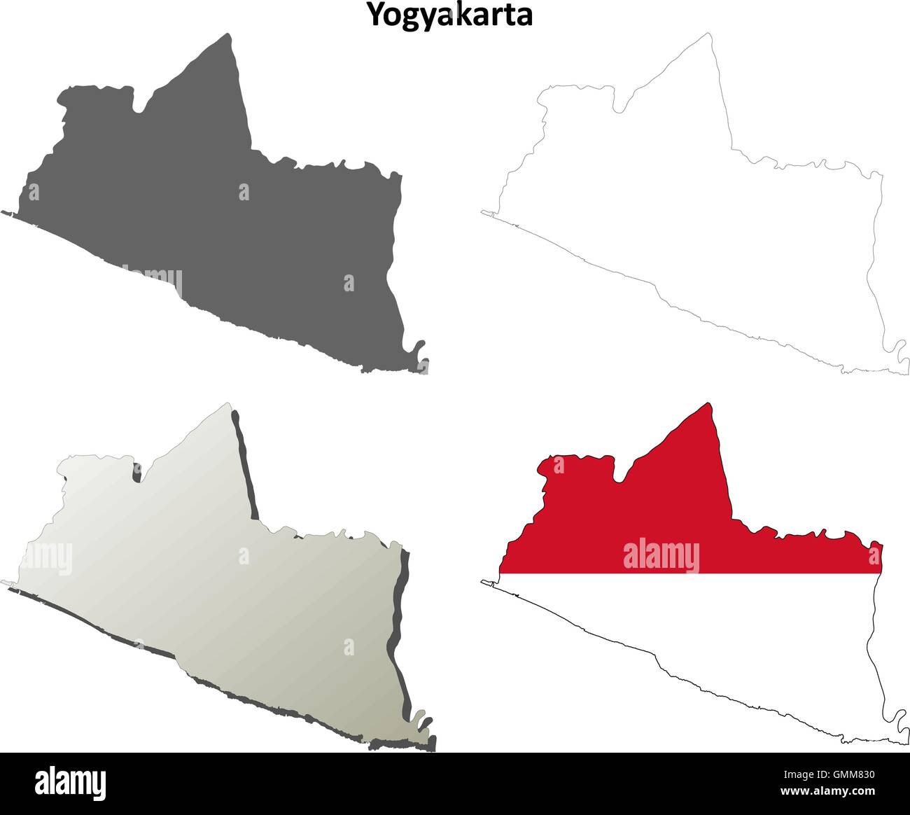 Yogyakarta blank outline map set Stock Vector Image & Art - Alamy Yogyakarta blank outline map set Stock Vector Image & Art - Alamy