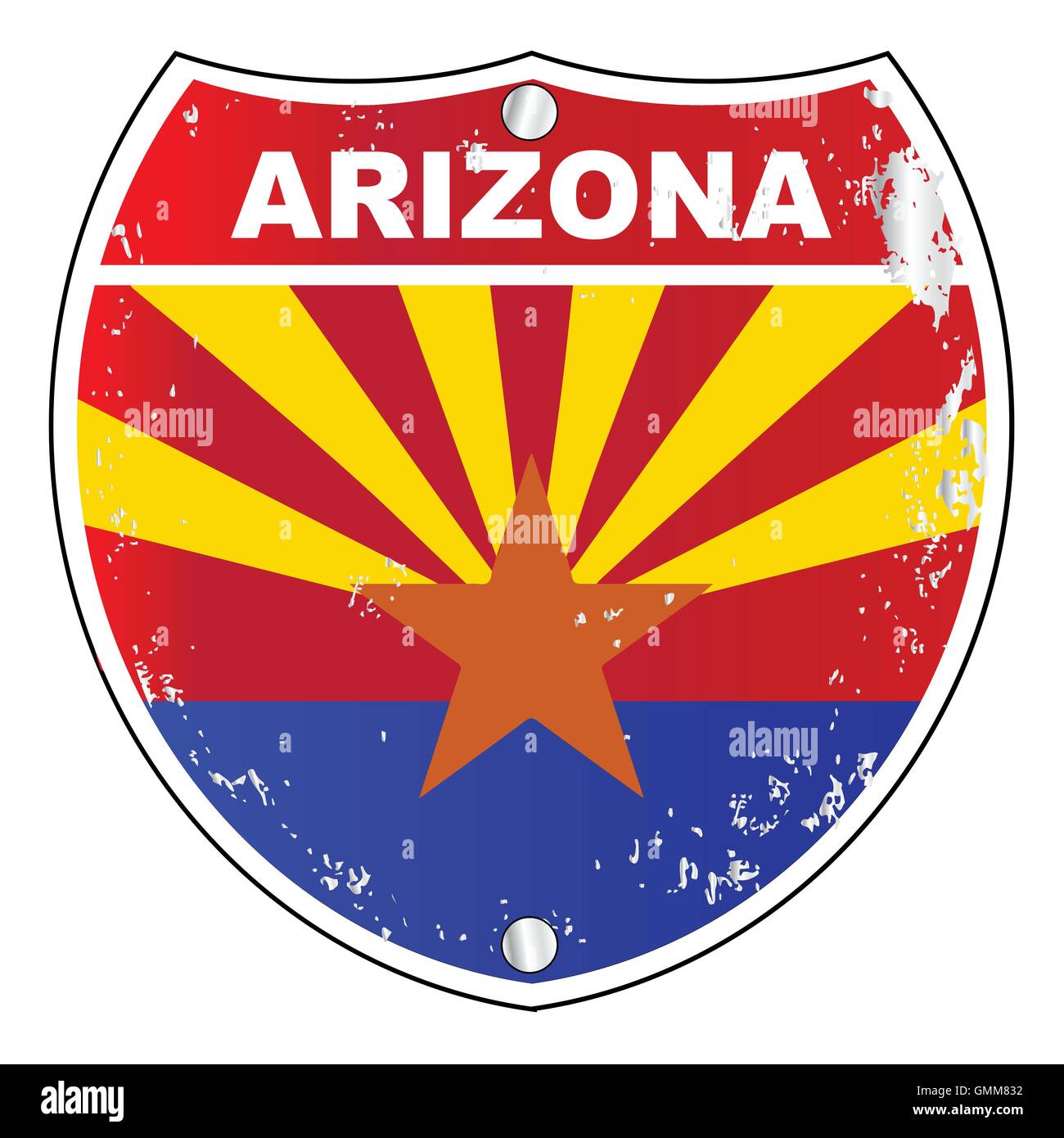 Flag arizona Stock Vector Images - Alamy