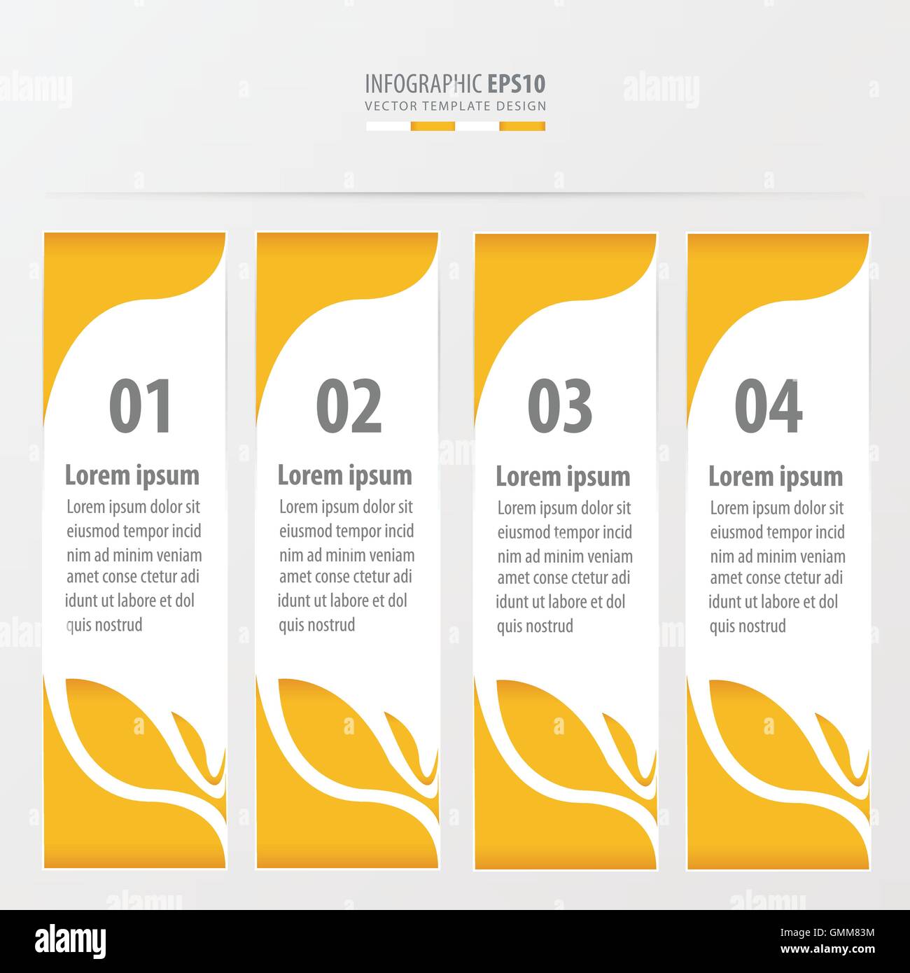 leaf style banner design yellow color Stock Vector Image & Art - Alamy