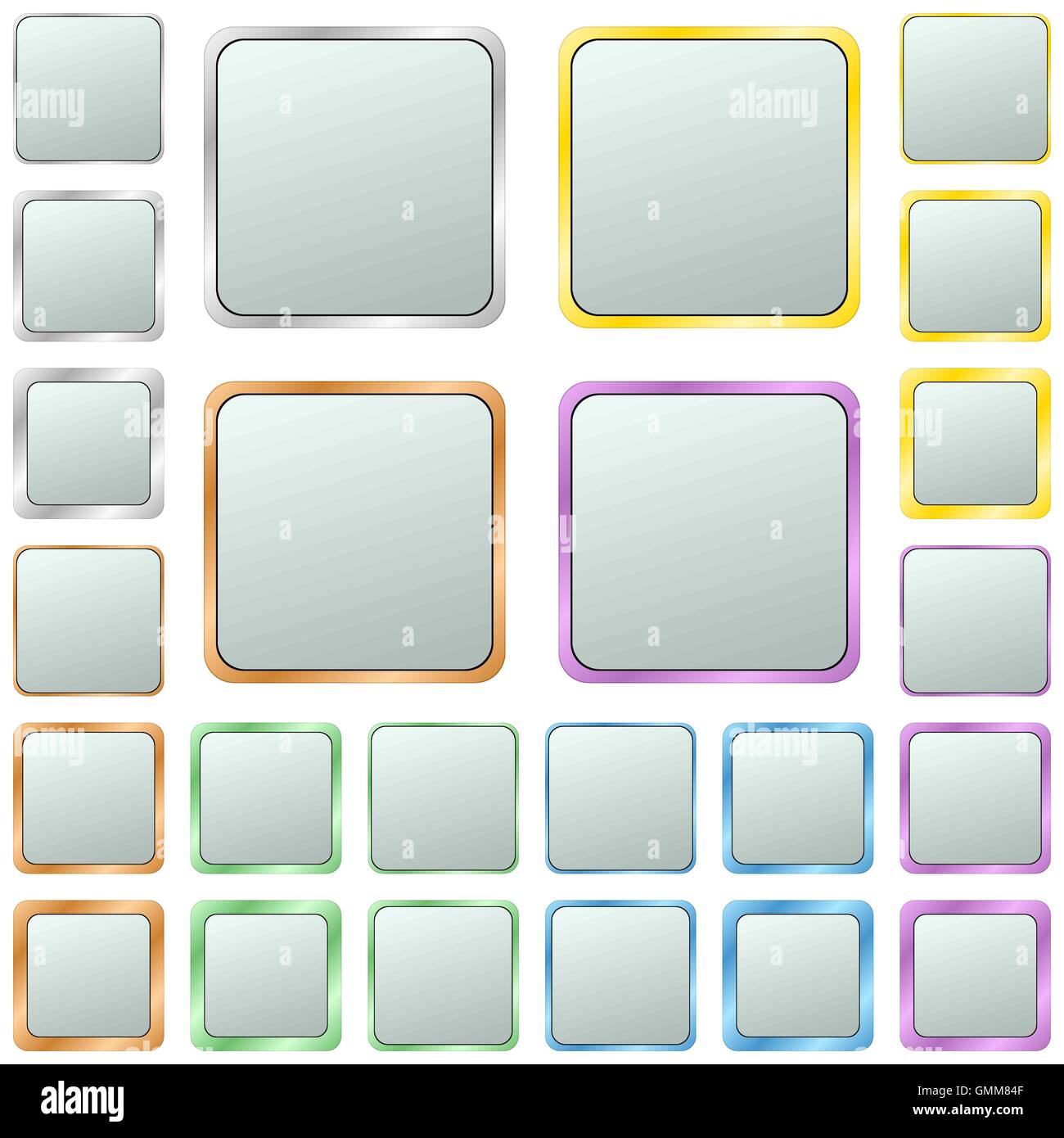 Golden silver bronze square Stock Vector Images - Alamy