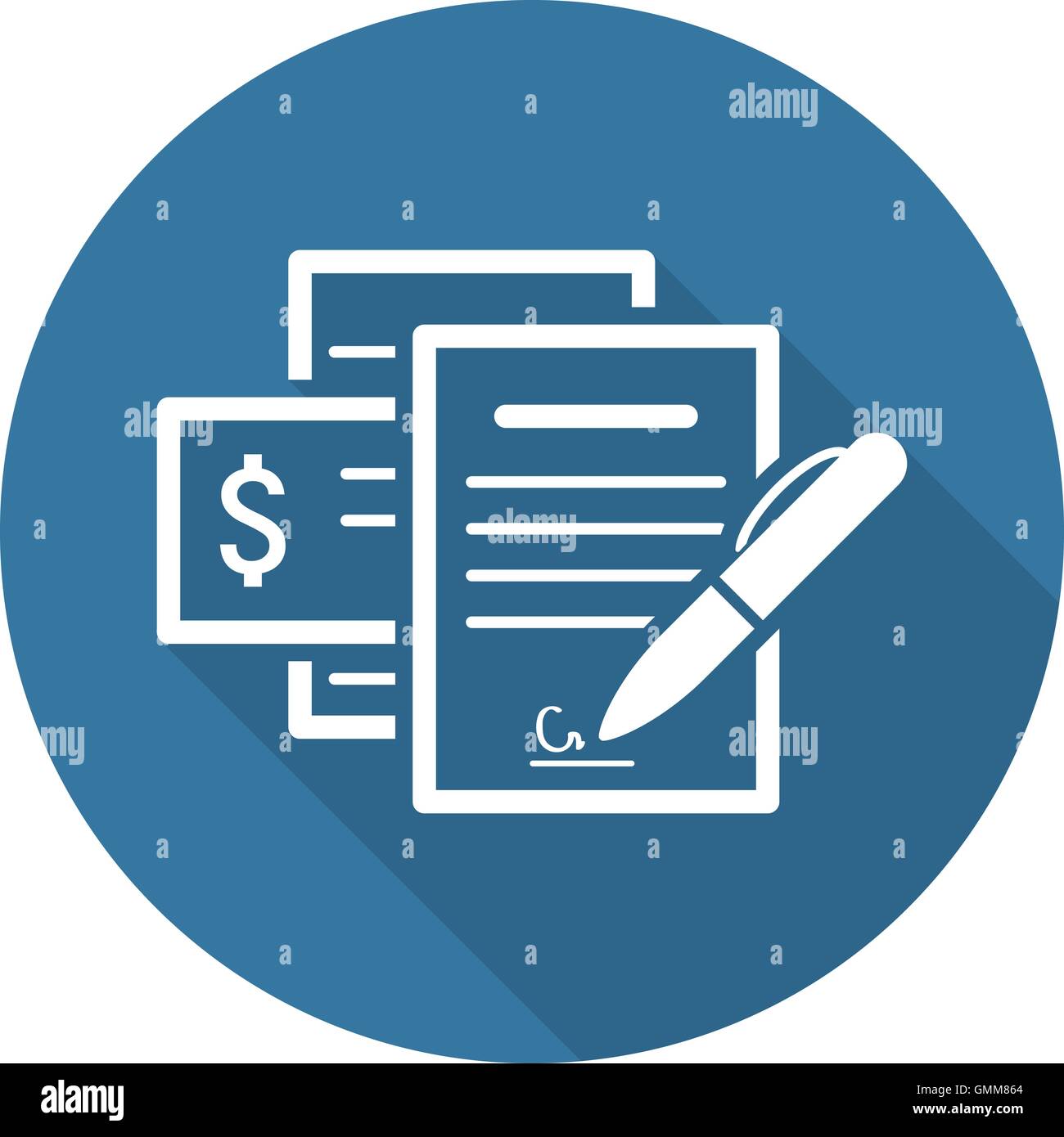 Documents check Stock Vector Images - Alamy