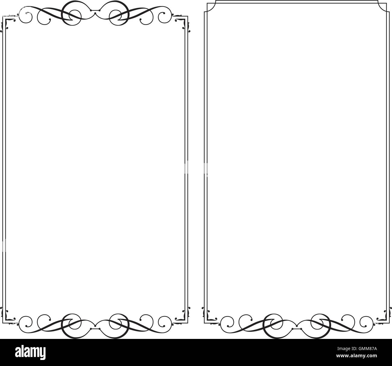 Frame Border Design Stock Vector Image & Art - Alamy
