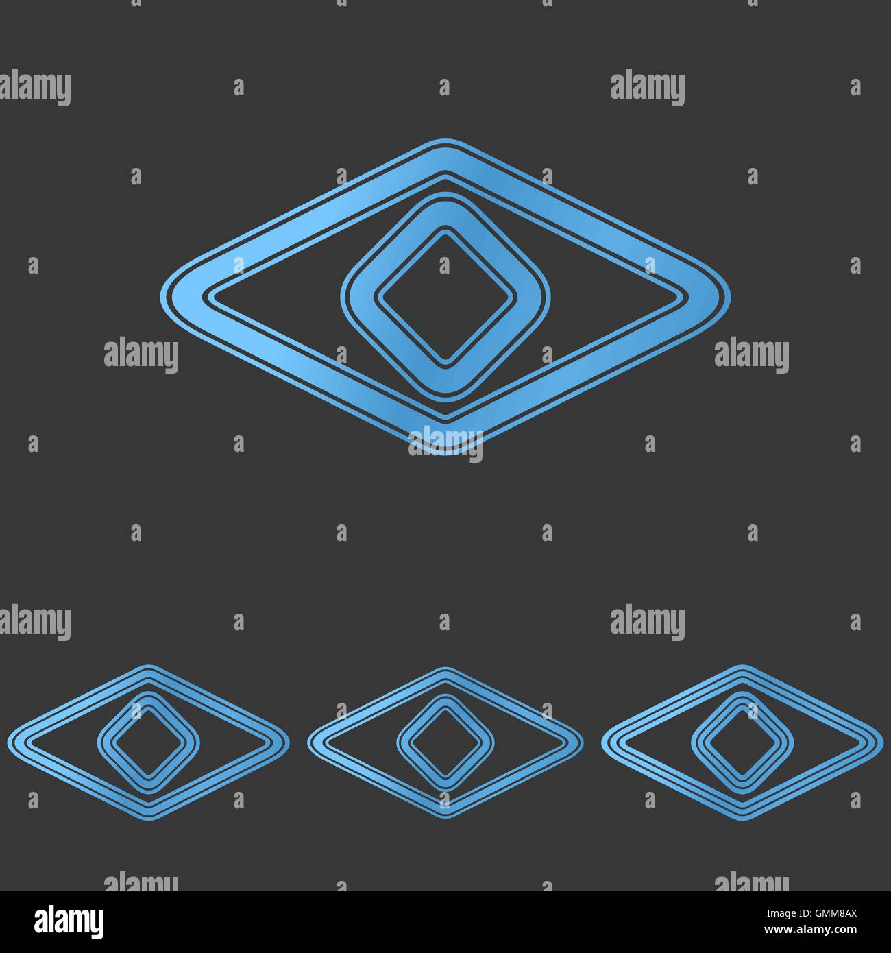 Blue line eye logo design set Stock Vector Image & Art - Alamy